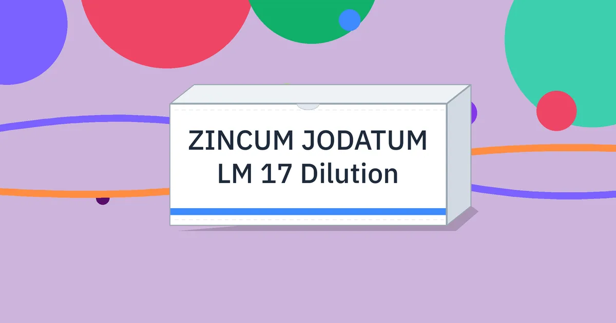 Symbolbild: Packung mit der Aufschrift ZINCUM JODATUM LM 17 Dilution (PZN 13294173) – Verfügbarkeit und Bezug in Apotheken in Frankfurt am Main