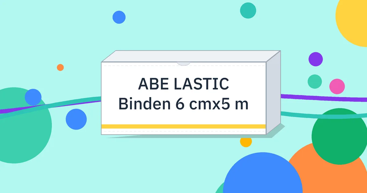 Symbolbild: Packung mit der Aufschrift ABE LASTIC Binden 6 cmx5 m (PZN 02423259) – Verfügbarkeit und Bezug in Apotheken in Frankfurt am Main