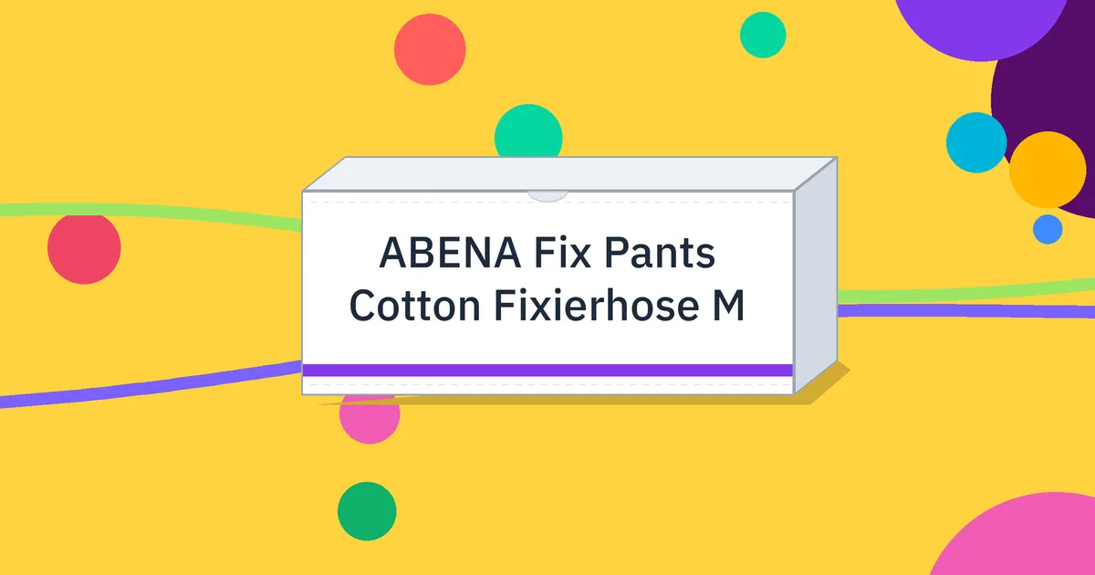 Symbolbild: Packung mit der Aufschrift ABENA Fix Pants Cotton Fixierhose M (PZN 18160804) – Verfügbarkeit und Bezug in Apotheken in Frankfurt am Main