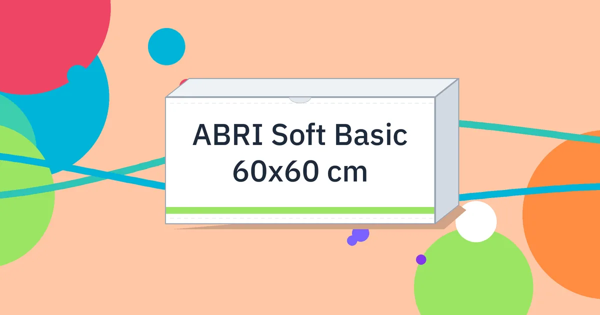 Symbolbild: Packung mit der Aufschrift ABRI Soft Basic 60x60 cm (PZN 01944482) – Verfügbarkeit und Bezug in Apotheken in Frankfurt am Main