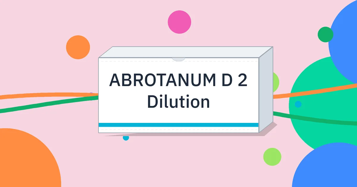 Symbolbild: Packung mit der Aufschrift ABROTANUM D 2 Dilution (PZN 02108693) – Verfügbarkeit und Bezug in Apotheken in Frankfurt am Main