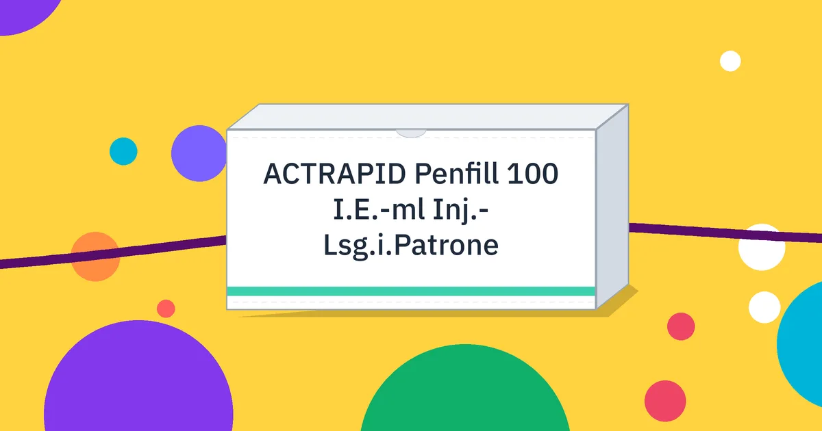 Symbolbild: Packung mit der Aufschrift ACTRAPID Penfill 100 I.E.-ml Inj.-Lsg.i.Patrone (PZN 04405780) – Verfügbarkeit und Bezug in Apotheken in Frankfurt am Main