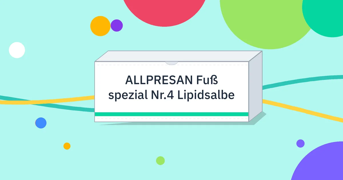 Symbolbild: Packung mit der Aufschrift ALLPRESAN Fuß spezial Nr.4 Lipidsalbe (PZN 09917243) – Verfügbarkeit und Bezug in Apotheken in Frankfurt am Main