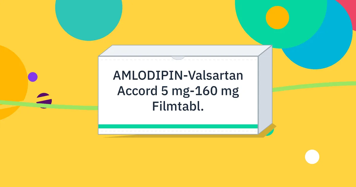Symbolbild: Packung mit der Aufschrift AMLODIPIN-Valsartan Accord 5 mg-160 mg Filmtabl. (PZN 17844535) – Verfügbarkeit und Bezug in Apotheken in Frankfurt am Main
