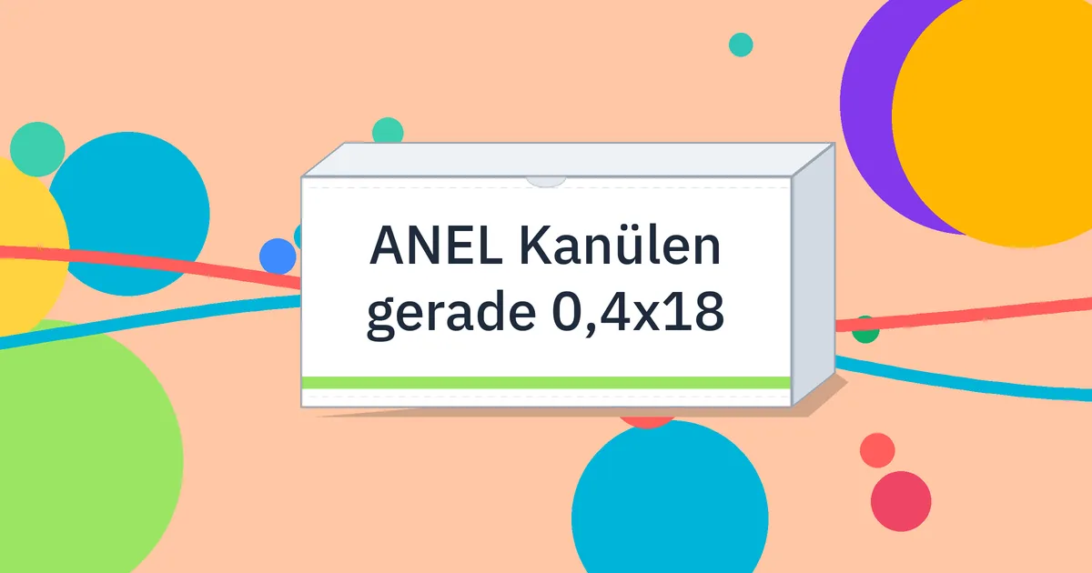 Symbolbild: Packung mit der Aufschrift ANEL Kanülen gerade 0,4x18 (PZN 00267625) – Verfügbarkeit und Bezug in Apotheken in Frankfurt am Main