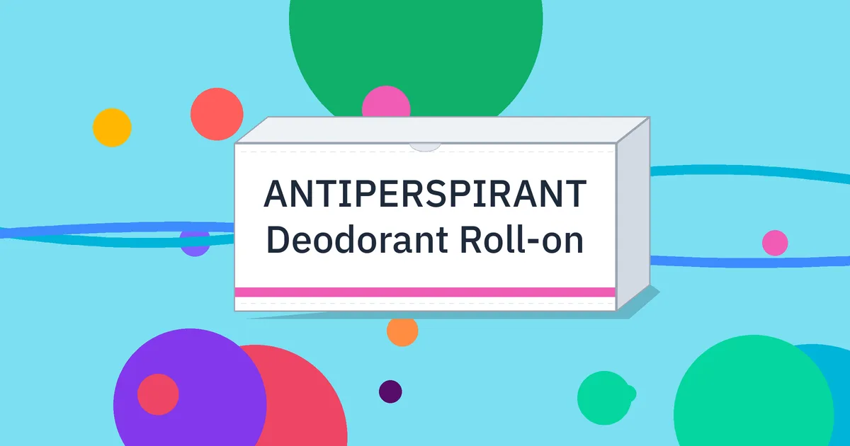 Symbolbild: Packung mit der Aufschrift ANTIPERSPIRANT Deodorant Roll-on (PZN 18896215) – Verfügbarkeit und Bezug in Apotheken in Frankfurt am Main