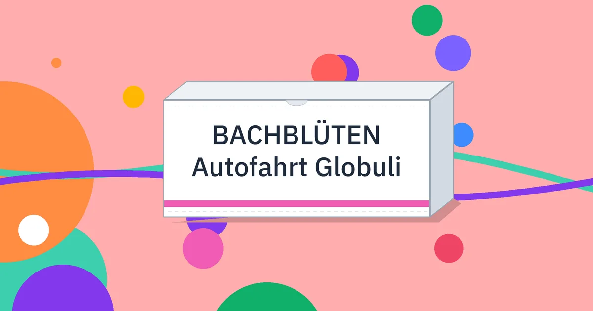 Symbolbild: Packung mit der Aufschrift BACHBLÜTEN Autofahrt Globuli (PZN 10531661) – Verfügbarkeit und Bezug in Apotheken in Frankfurt am Main