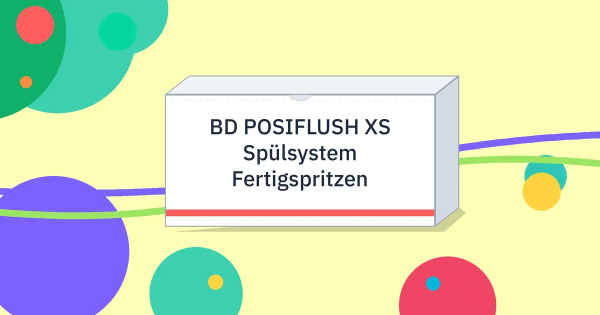 Symbolbild: Packung mit der Aufschrift BD POSIFLUSH XS Spülsystem Fertigspritzen (PZN 06149967) – Verfügbarkeit und Bezug in Apotheken in Frankfurt am Main