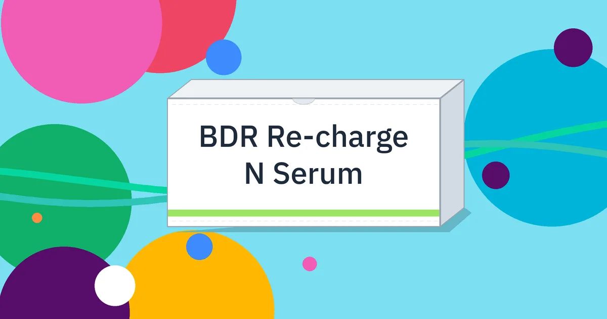 Symbolbild: Packung mit der Aufschrift BDR Re-charge N Serum (PZN 19222909) – Verfügbarkeit und Bezug in Apotheken in Frankfurt am Main