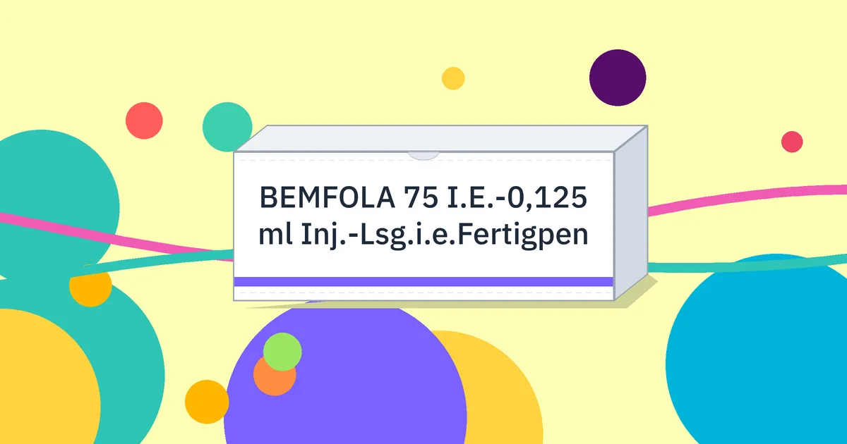 Symbolbild: Packung mit der Aufschrift BEMFOLA 75 I.E.-0,125 ml Inj.-Lsg.i.e.Fertigpen (PZN 10389275) – Verfügbarkeit und Bezug in Apotheken in Frankfurt am Main