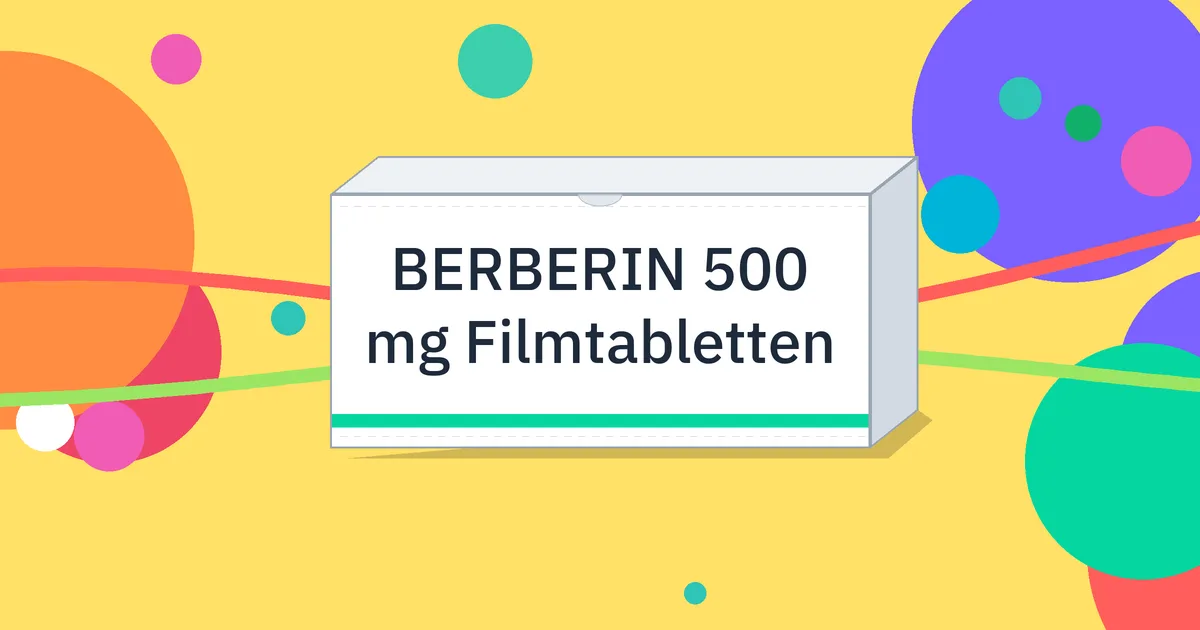 Symbolbild: Packung mit der Aufschrift BERBERIN 500 mg Filmtabletten (PZN 20892489) – Verfügbarkeit und Bezug in Apotheken in Frankfurt am Main
