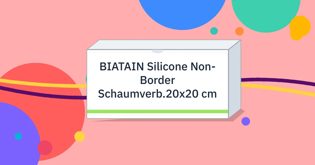 Symbolbild: Packung mit der Aufschrift BIATAIN Silicone Non-Border Schaumverb.20x20 cm (PZN 18198333) – Verfügbarkeit und Bezug in Apotheken in Frankfurt am Main
