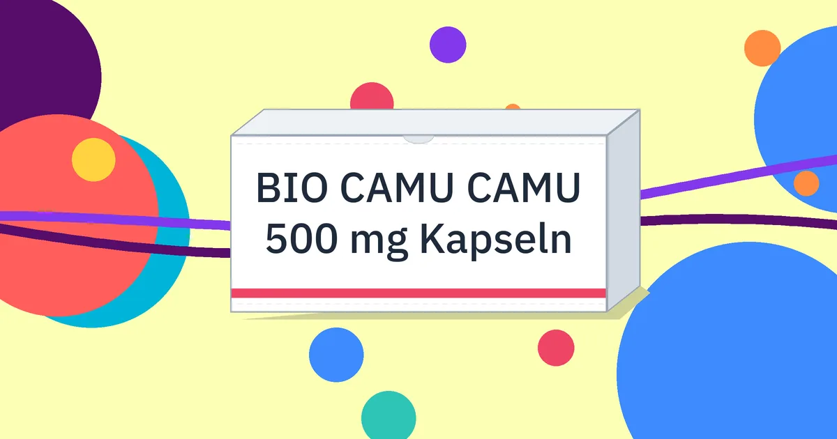 Symbolbild: Packung mit der Aufschrift BIO CAMU CAMU 500 mg Kapseln (PZN 10008008) – Verfügbarkeit und Bezug in Apotheken in Frankfurt am Main