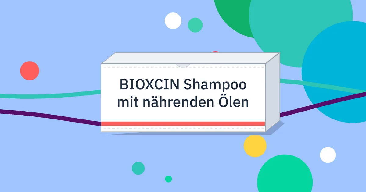 Symbolbild: Packung mit der Aufschrift BIOXCIN Shampoo mit nährenden Ölen (PZN 19470228) – Verfügbarkeit und Bezug in Apotheken in Frankfurt am Main