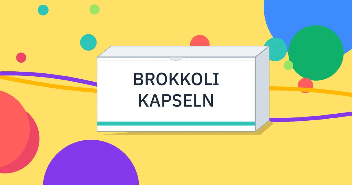 Symbolbild: Packung mit der Aufschrift BROKKOLI KAPSELN (PZN 12415723) – Verfügbarkeit und Bezug in Apotheken in Frankfurt am Main