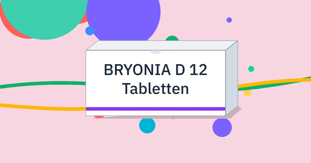 Symbolbild: Packung mit der Aufschrift BRYONIA D 12 Tabletten (PZN 02626815) – Verfügbarkeit und Bezug in Apotheken in Frankfurt am Main
