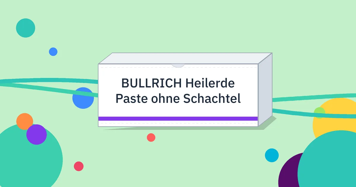 Symbolbild: Packung mit der Aufschrift BULLRICH Heilerde Paste ohne Schachtel (PZN 06478056) – Verfügbarkeit und Bezug in Apotheken in Frankfurt am Main