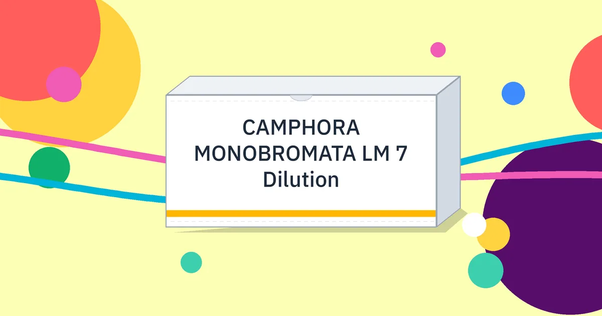 Symbolbild: Packung mit der Aufschrift CAMPHORA MONOBROMATA LM 7 Dilution (PZN 13411963) – Verfügbarkeit und Bezug in Apotheken in Frankfurt am Main