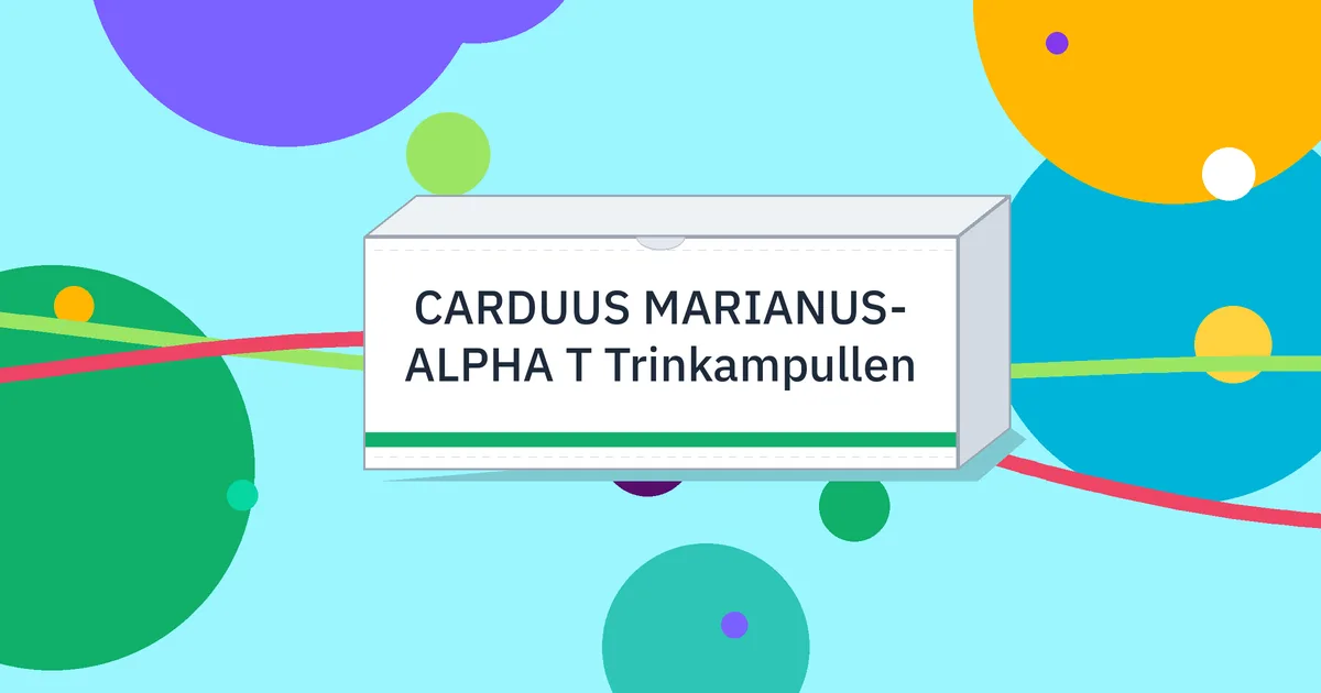 Symbolbild: Packung mit der Aufschrift CARDUUS MARIANUS-ALPHA T Trinkampullen (PZN 10223072) – Verfügbarkeit und Bezug in Apotheken in Frankfurt am Main
