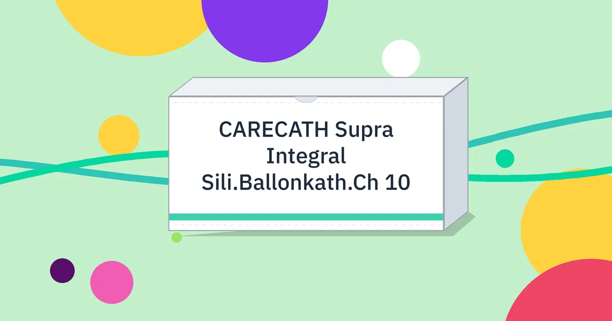 Symbolbild: Packung mit der Aufschrift CARECATH Supra Integral Sili.Ballonkath.Ch 10 (PZN 10198115) – Verfügbarkeit und Bezug in Apotheken in Frankfurt am Main