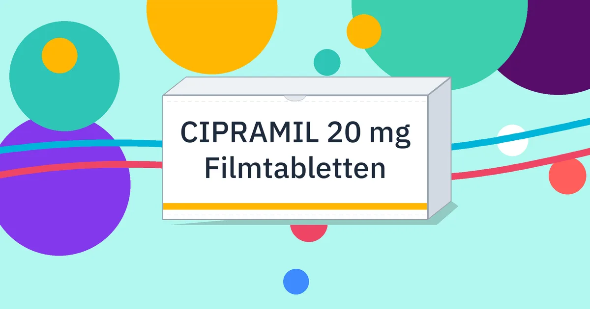 Symbolbild: Packung mit der Aufschrift CIPRAMIL 20 mg Filmtabletten (PZN 01265717) – Verfügbarkeit und Bezug in Apotheken in Frankfurt am Main