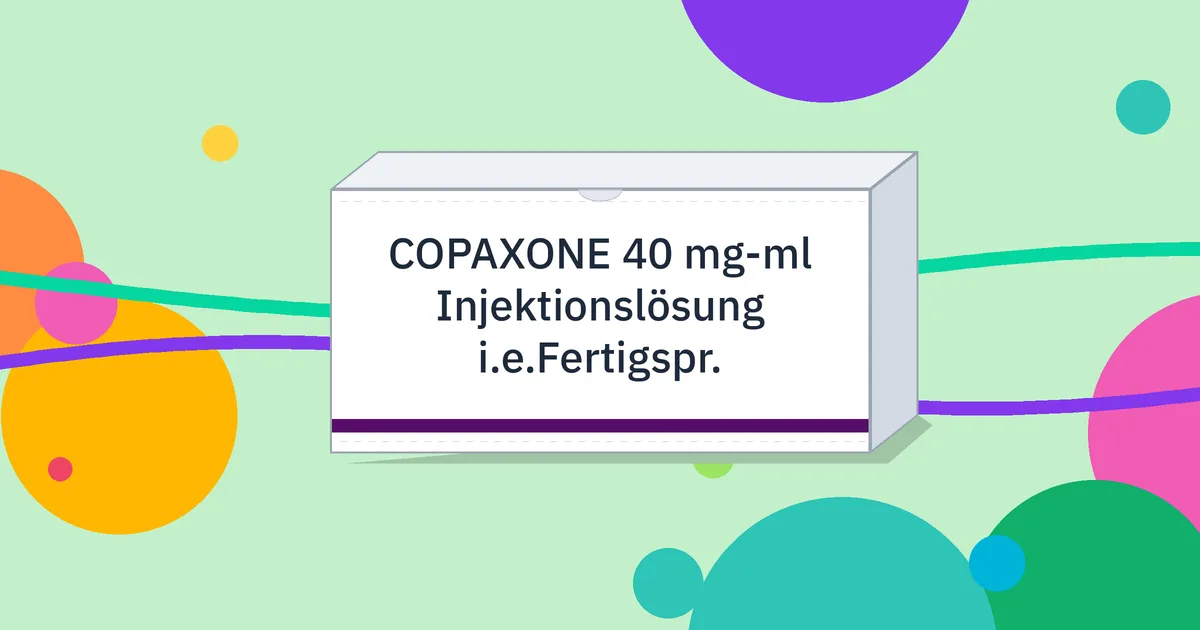 Symbolbild: Packung mit der Aufschrift COPAXONE 40 mg-ml Injektionslösung i.e.Fertigspr. (PZN 12573221) – Verfügbarkeit und Bezug in Apotheken in Frankfurt am Main
