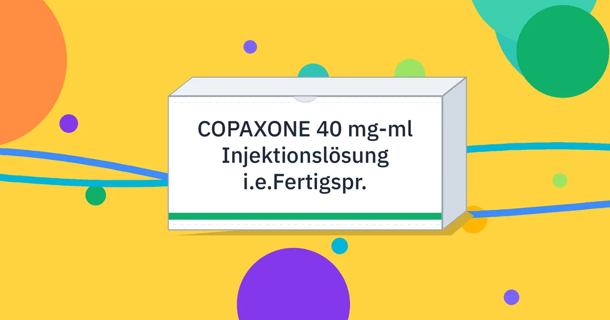 Symbolbild: Packung mit der Aufschrift COPAXONE 40 mg-ml Injektionslösung i.e.Fertigspr. (PZN 13542636) – Verfügbarkeit und Bezug in Apotheken in Frankfurt am Main