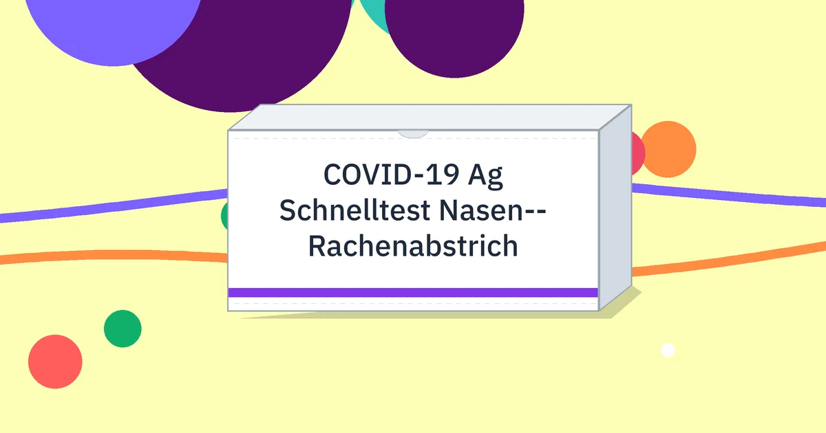 Symbolbild: Packung mit der Aufschrift COVID-19 Ag Schnelltest Nasen--Rachenabstrich (PZN 17184062) – Verfügbarkeit und Bezug in Apotheken in Frankfurt am Main
