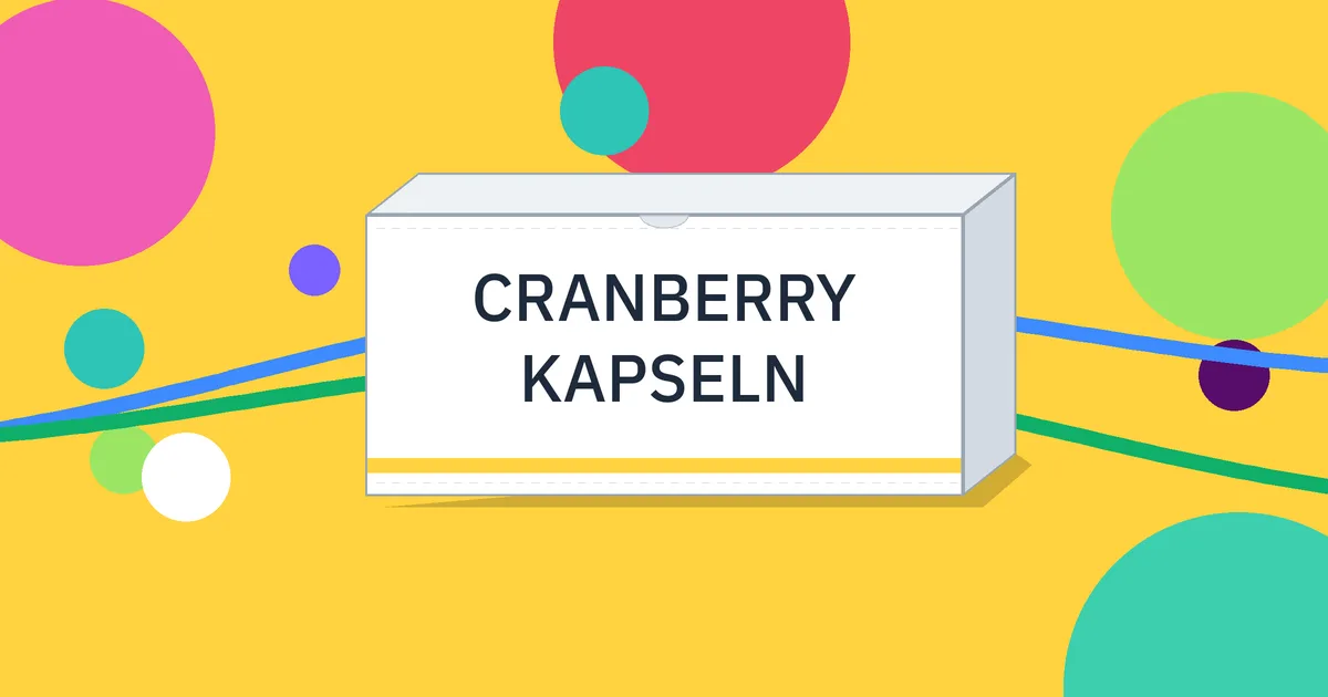 Symbolbild: Packung mit der Aufschrift CRANBERRY KAPSELN (PZN 06826132) – Verfügbarkeit und Bezug in Apotheken in Frankfurt am Main