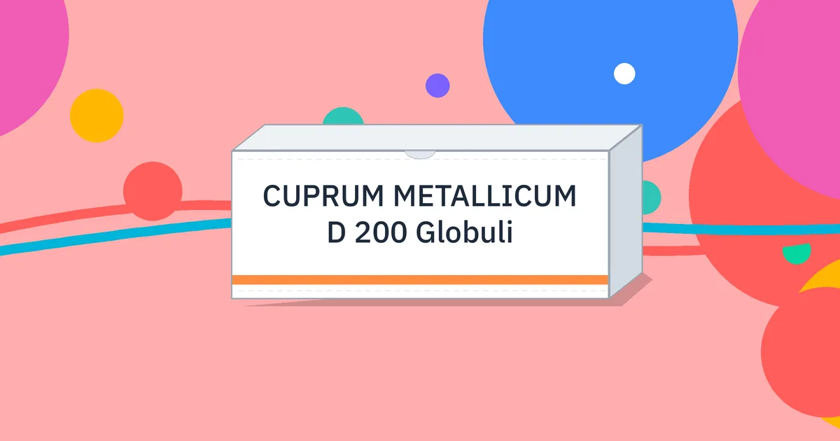 Symbolbild: Packung mit der Aufschrift CUPRUM METALLICUM D 200 Globuli (PZN 15305171) – Verfügbarkeit und Bezug in Apotheken in Frankfurt am Main