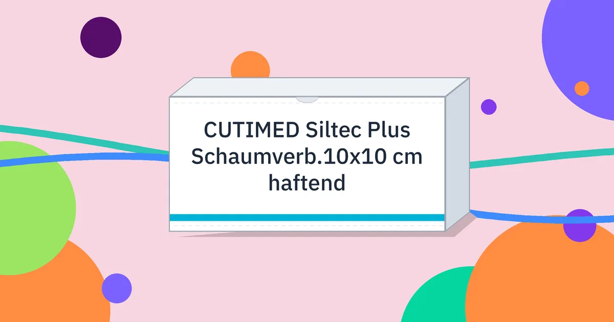 Symbolbild: Packung mit der Aufschrift CUTIMED Siltec Plus Schaumverb.10x10 cm haftend (PZN 15886914) – Verfügbarkeit und Bezug in Apotheken in Frankfurt am Main