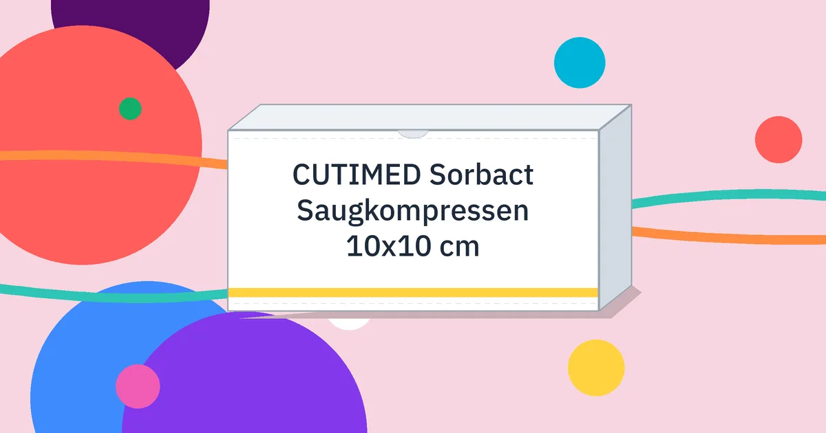 Symbolbild: Packung mit der Aufschrift CUTIMED Sorbact Saugkompressen 10x10 cm (PZN 19472776) – Verfügbarkeit und Bezug in Apotheken in Frankfurt am Main