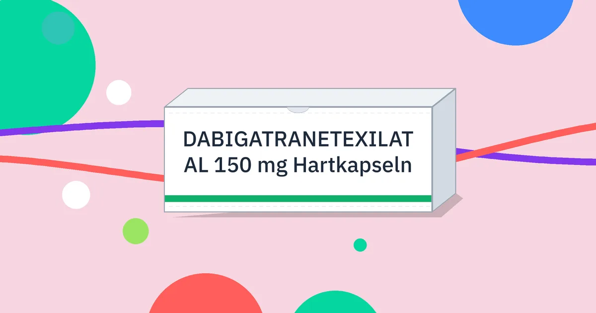 Symbolbild: Packung mit der Aufschrift DABIGATRANETEXILAT AL 150 mg Hartkapseln (PZN 18372216) – Verfügbarkeit und Bezug in Apotheken in Frankfurt am Main