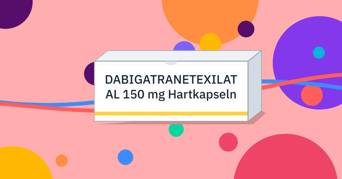 Symbolbild: Packung mit der Aufschrift DABIGATRANETEXILAT AL 150 mg Hartkapseln (PZN 18372179) – Verfügbarkeit und Bezug in Apotheken in Frankfurt am Main