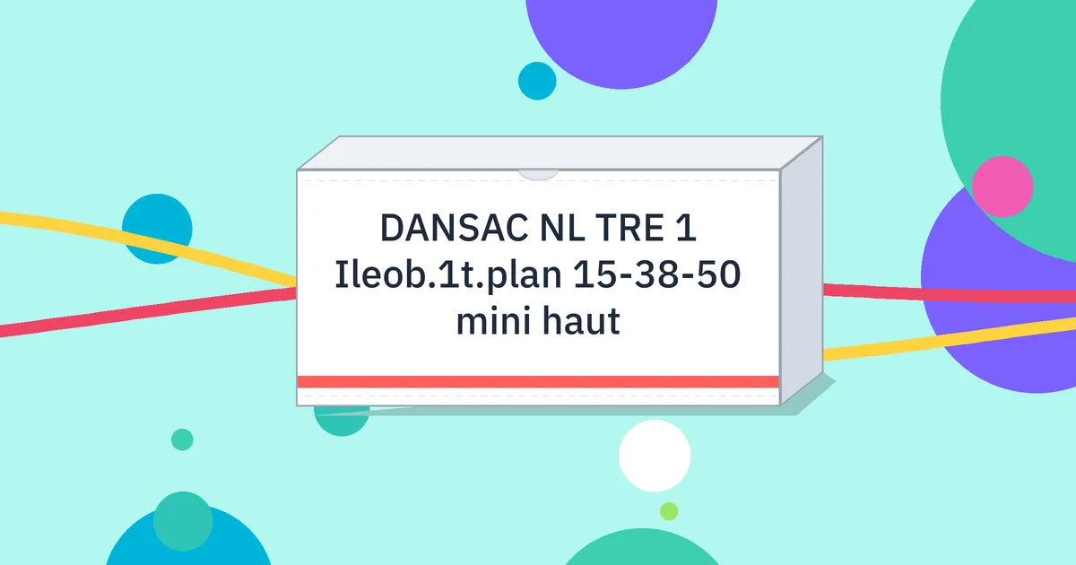 Symbolbild: Packung mit der Aufschrift DANSAC NL TRE 1 Ileob.1t.plan 15-38-50 mini haut (PZN 19203912) – Verfügbarkeit und Bezug in Apotheken in Frankfurt am Main