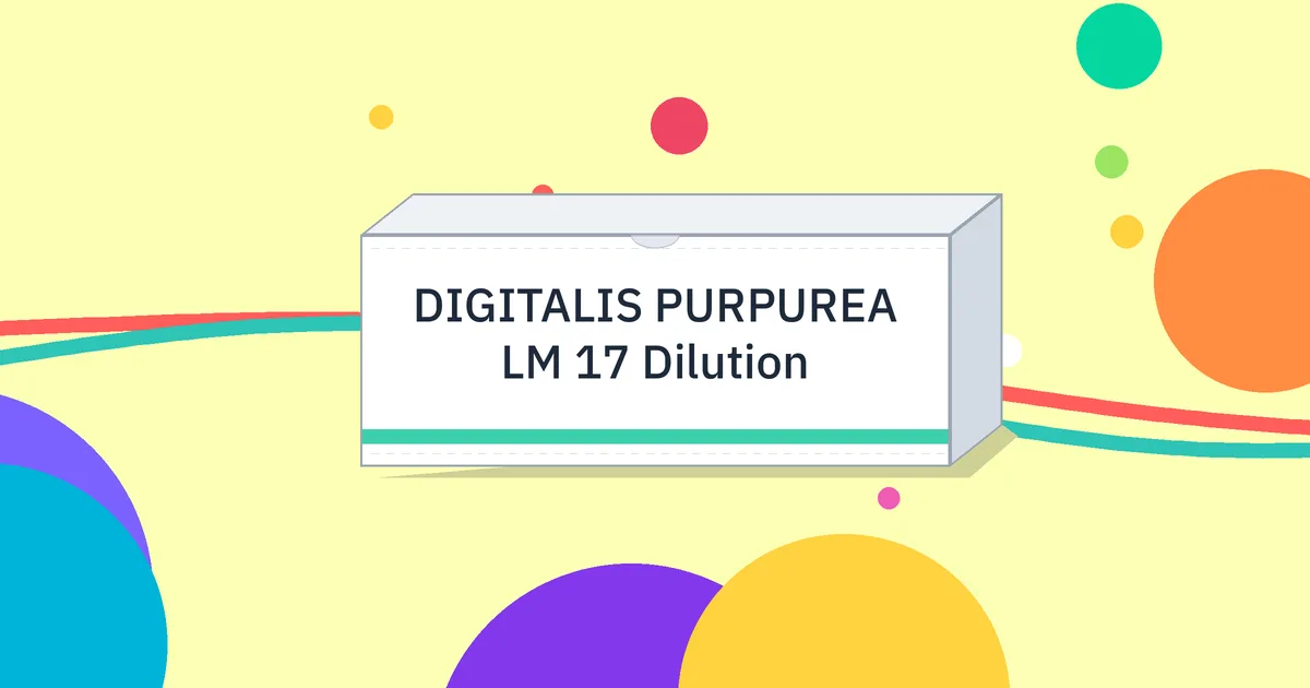 Symbolbild: Packung mit der Aufschrift DIGITALIS PURPUREA LM 17 Dilution (PZN 12842276) – Verfügbarkeit und Bezug in Apotheken in Frankfurt am Main
