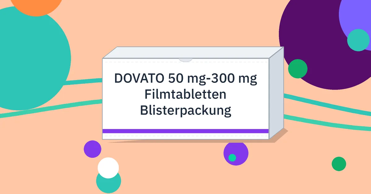 Symbolbild: Packung mit der Aufschrift DOVATO 50 mg-300 mg Filmtabletten Blisterpackung (PZN 19400765) – Verfügbarkeit und Bezug in Apotheken in Frankfurt am Main
