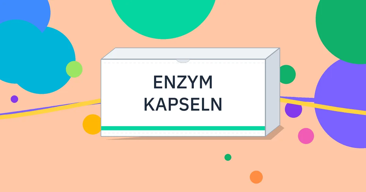 Symbolbild: Packung mit der Aufschrift ENZYM KAPSELN (PZN 18713189) – Verfügbarkeit und Bezug in Apotheken in Frankfurt am Main