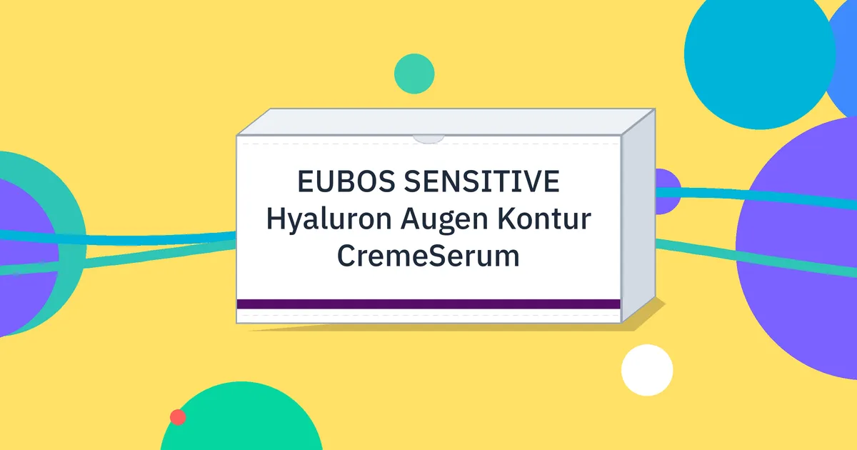 Symbolbild: Packung mit der Aufschrift EUBOS SENSITIVE Hyaluron Augen Kontur CremeSerum (PZN 07564102) – Verfügbarkeit und Bezug in Apotheken in Frankfurt am Main