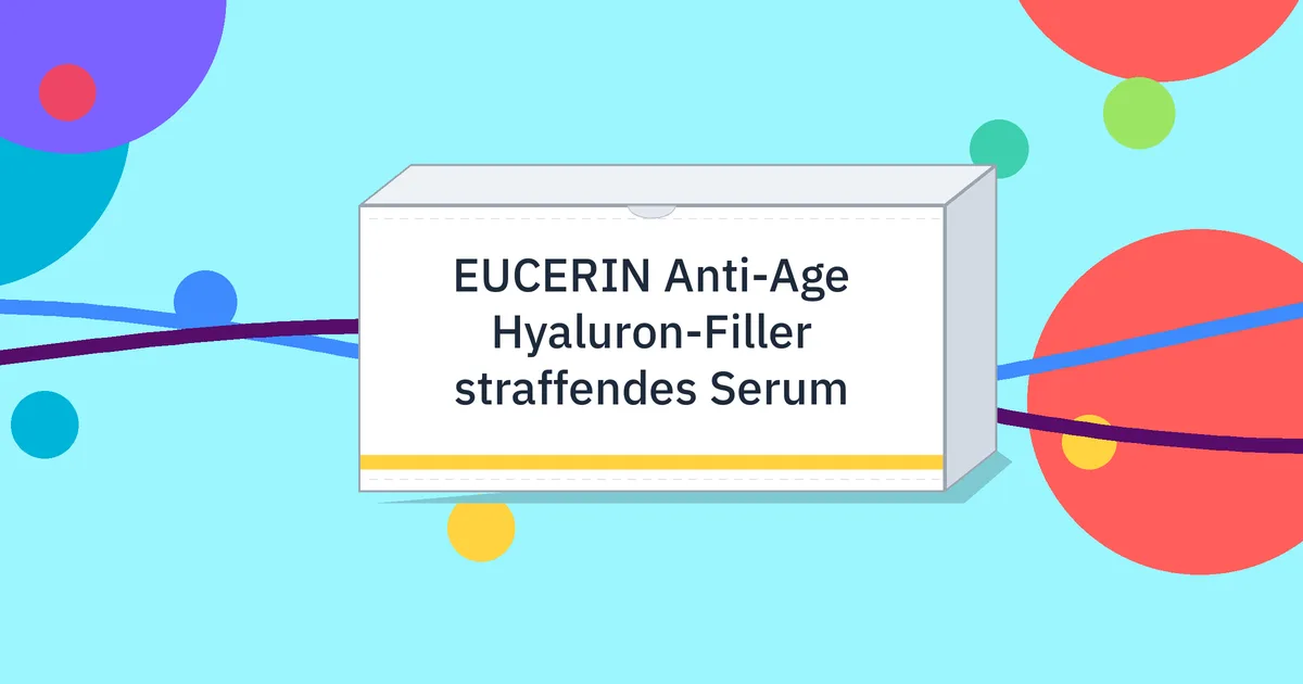 Symbolbild: Packung mit der Aufschrift EUCERIN Anti-Age Hyaluron-Filler straffendes Serum (PZN 19723913) – Verfügbarkeit und Bezug in Apotheken in Frankfurt am Main