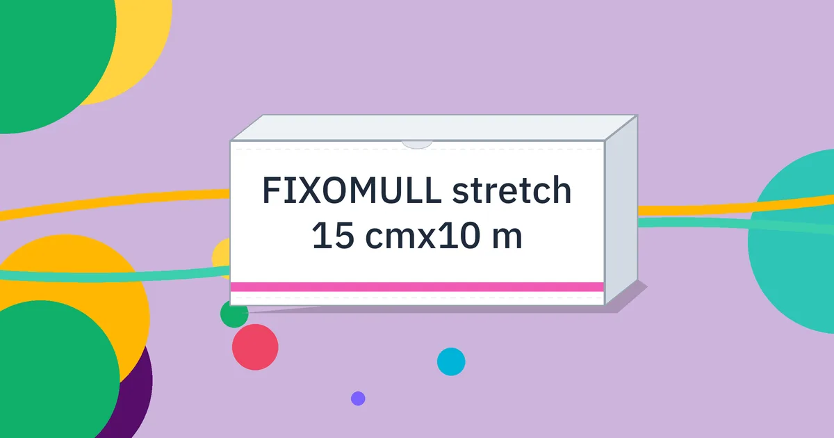 Symbolbild: Packung mit der Aufschrift FIXOMULL stretch 15 cmx10 m (PZN 17820322) – Verfügbarkeit und Bezug in Apotheken in Frankfurt am Main