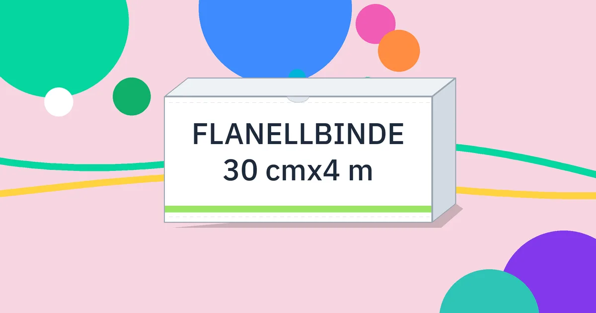 Symbolbild: Packung mit der Aufschrift FLANELLBINDE 30 cmx4 m (PZN 01960073) – Verfügbarkeit und Bezug in Apotheken in Frankfurt am Main