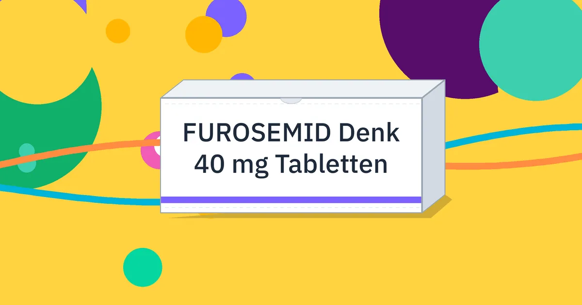 Symbolbild: Packung mit der Aufschrift FUROSEMID Denk 40 mg Tabletten (PZN 11732864) – Verfügbarkeit und Bezug in Apotheken in Frankfurt am Main