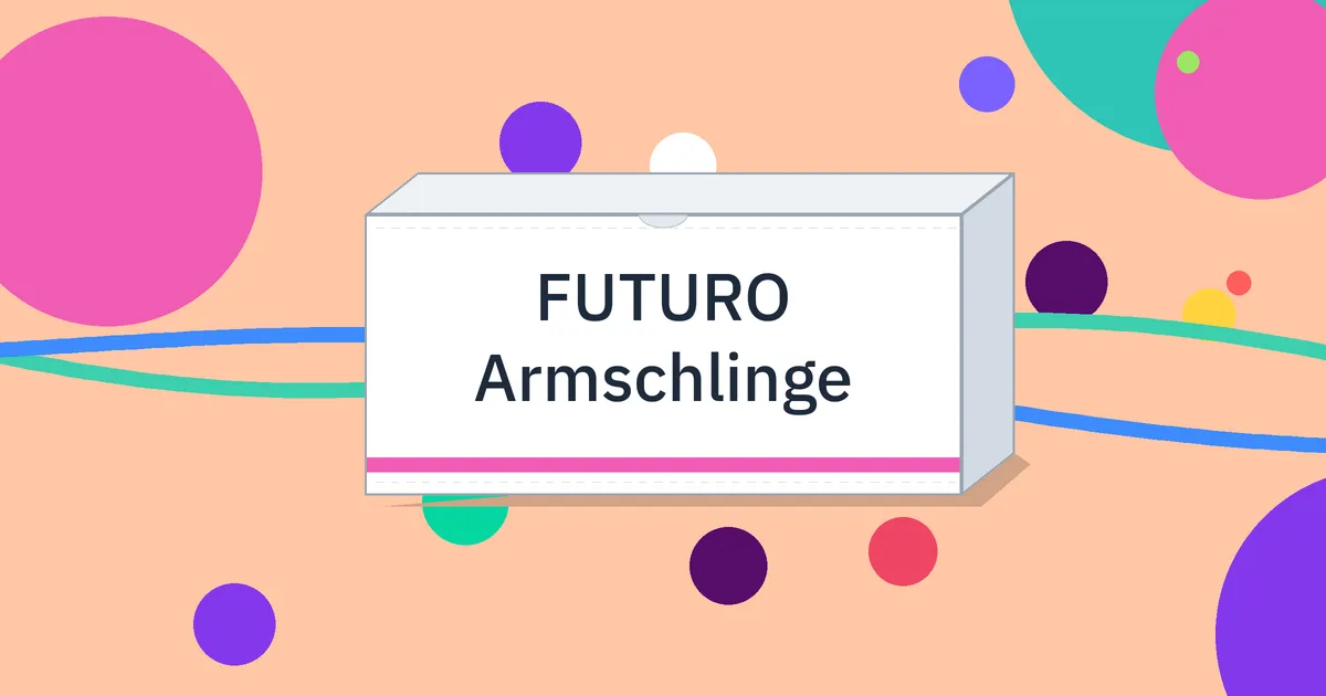 Symbolbild: Packung mit der Aufschrift FUTURO Armschlinge (PZN 15783284) – Verfügbarkeit und Bezug in Apotheken in Frankfurt am Main