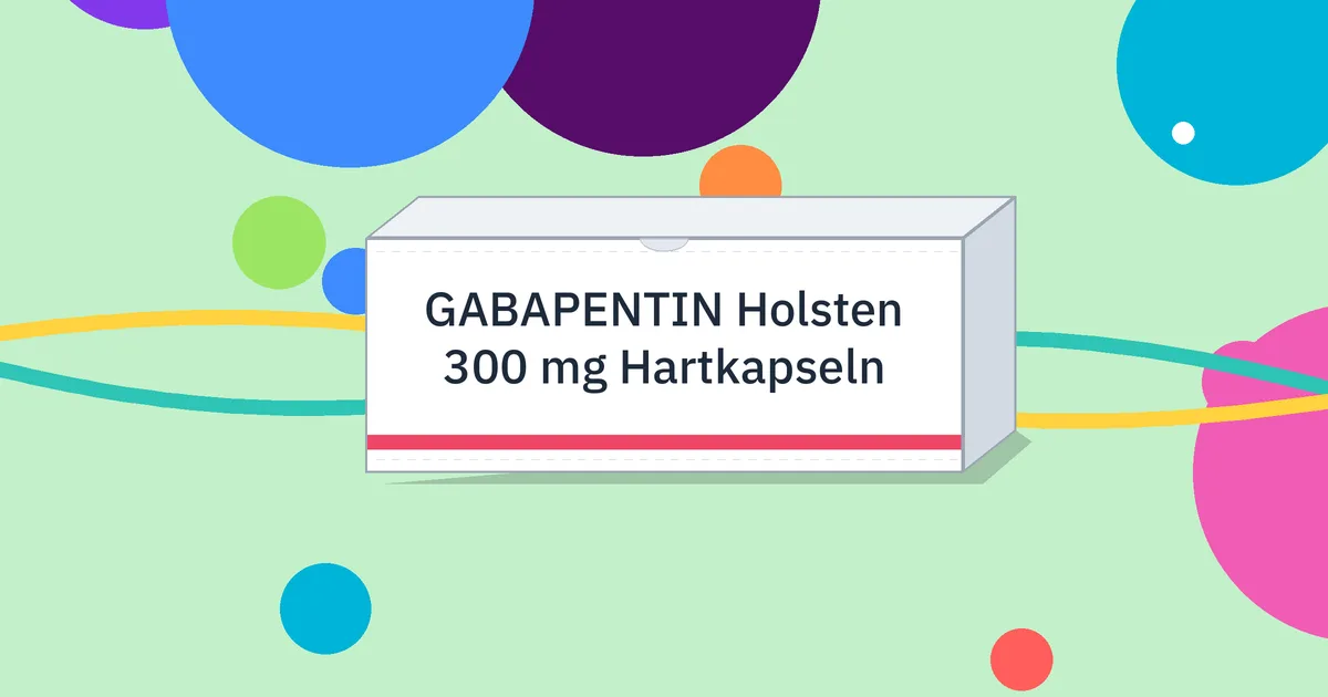 Symbolbild: Packung mit der Aufschrift GABAPENTIN Holsten 300 mg Hartkapseln (PZN 13248196) – Verfügbarkeit und Bezug in Apotheken in Frankfurt am Main