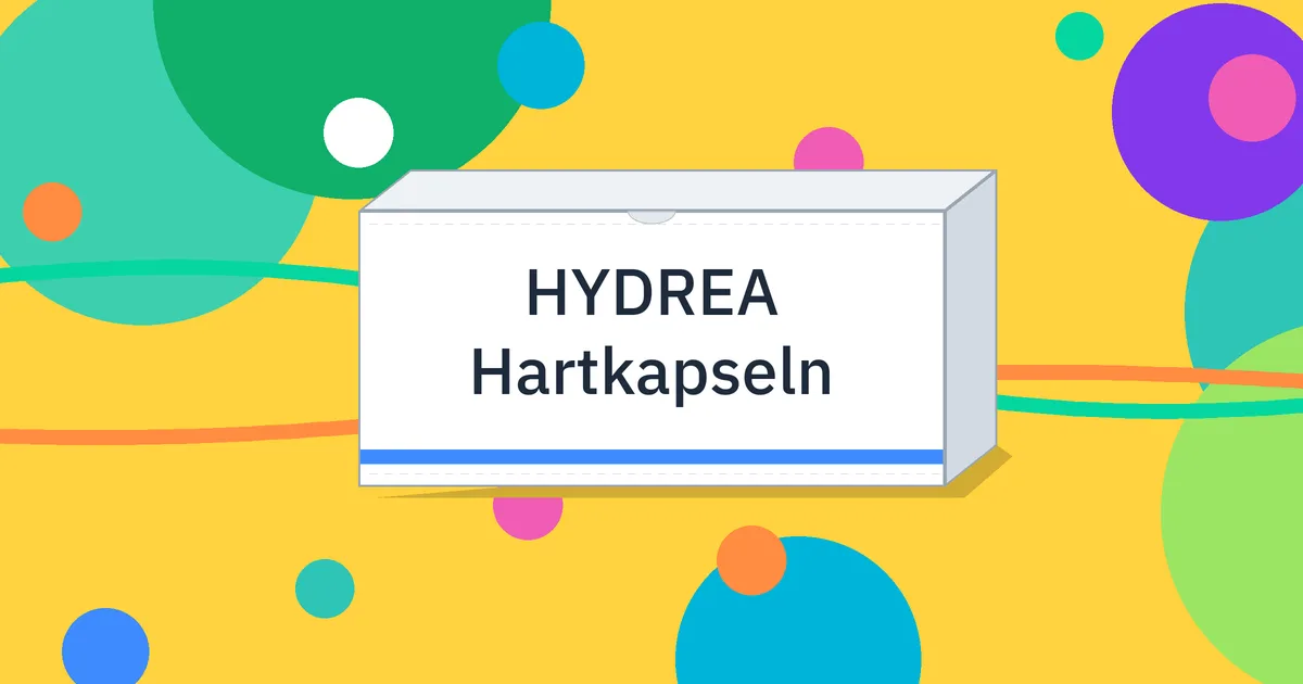 Symbolbild: Packung mit der Aufschrift HYDREA Hartkapseln (PZN 01425902) – Verfügbarkeit und Bezug in Apotheken in Frankfurt am Main