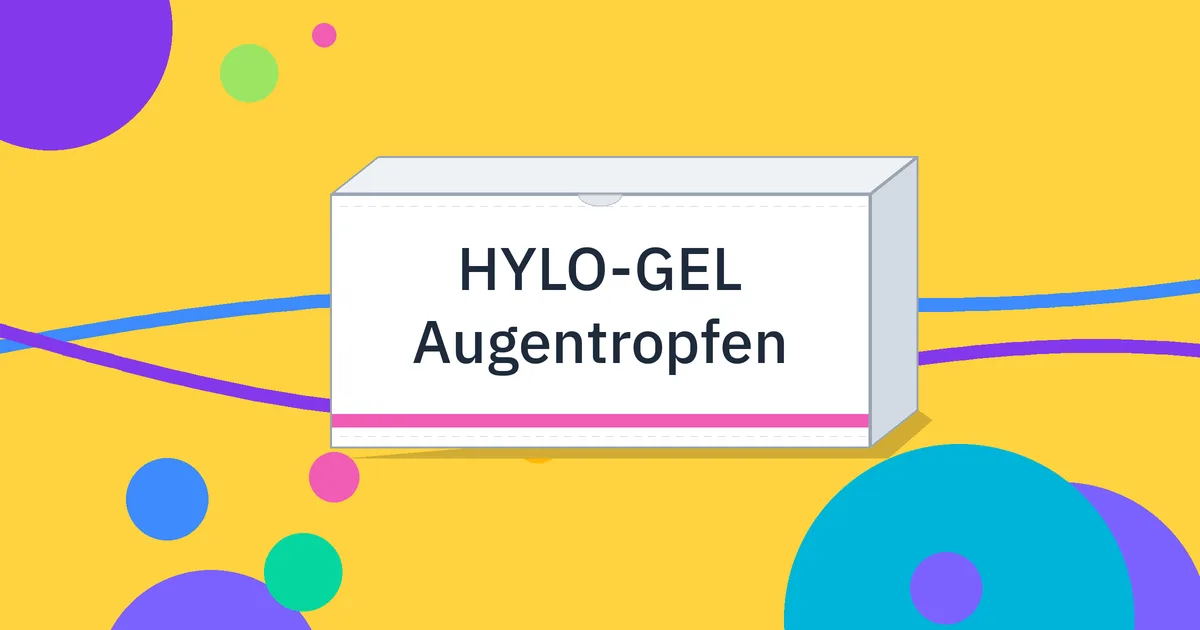 Symbolbild: Packung mit der Aufschrift HYLO-GEL Augentropfen (PZN 18134847) – Verfügbarkeit und Bezug in Apotheken in Frankfurt am Main