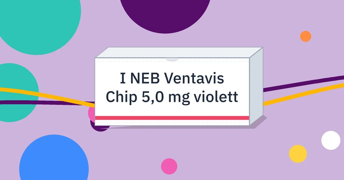 Symbolbild: Packung mit der Aufschrift I NEB Ventavis Chip 5,0 mg violett (PZN 16698913) – Verfügbarkeit und Bezug in Apotheken in Frankfurt am Main