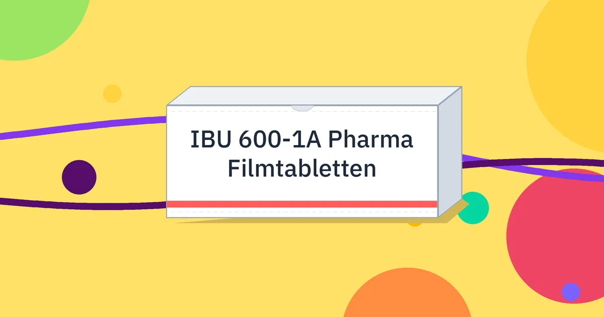 Symbolbild: Packung mit der Aufschrift IBU 600-1A Pharma Filmtabletten (PZN 08533807) – Verfügbarkeit und Bezug in Apotheken in Frankfurt am Main