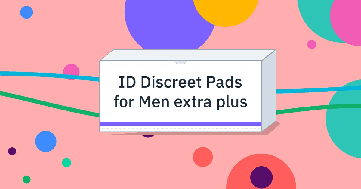 Symbolbild: Packung mit der Aufschrift ID Discreet Pads for Men extra plus (PZN 19489297) – Verfügbarkeit und Bezug in Apotheken in Frankfurt am Main